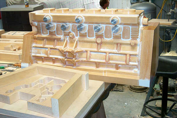 DMD - Aluminium Engine Block - Pattern Making - healeyfactory.com.au